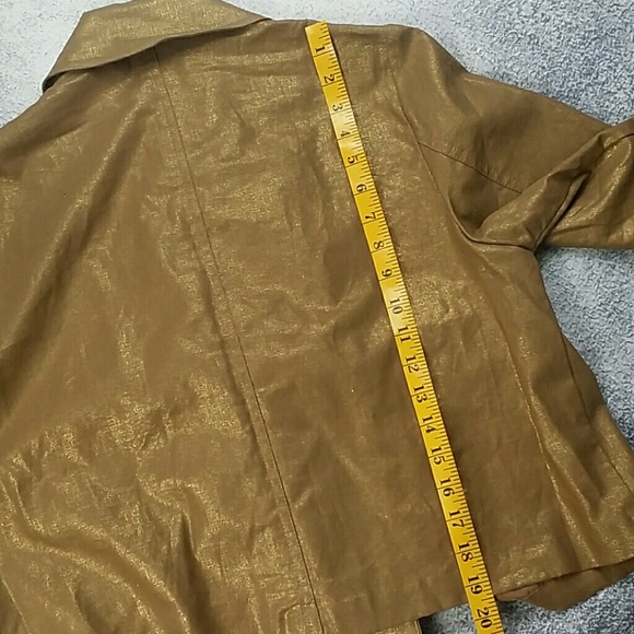 Mossimo Supply Co. | Jackets & Coats | Mossimo Linen Blend Metallic Pea ...